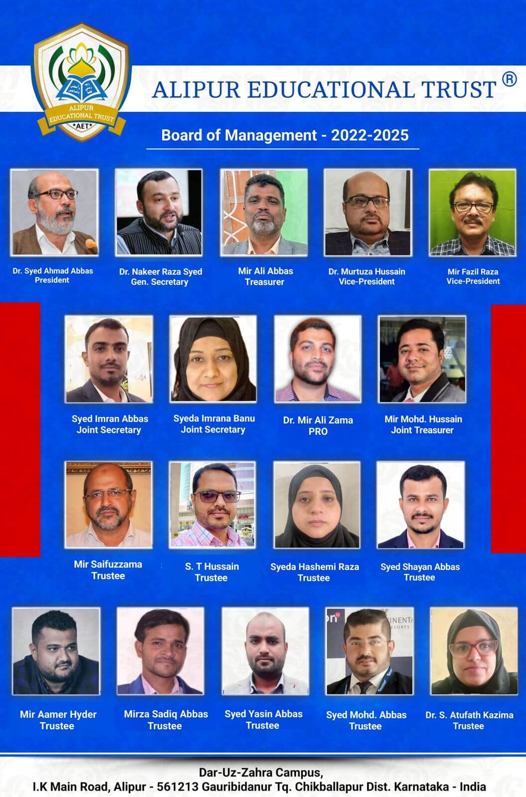 AET - Alipur Educational Trust - Alipur, South India